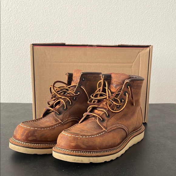 Red Wing Shoes | Shoes | Red Wing 6 Moc Toe Boots Sz 7 2 | Poshmark